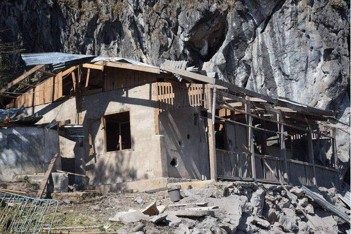 Church badly damaged by junta bombing in Pekon » Myanmar Peace Monitor