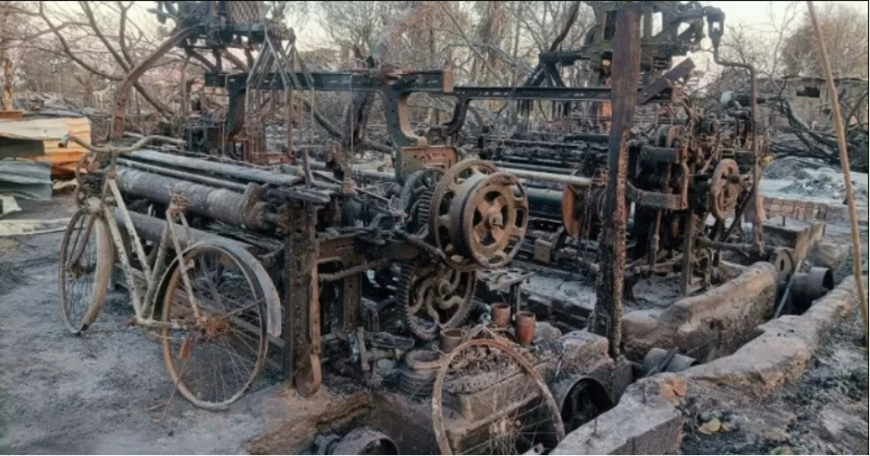 Junta troops torch traditional looms, villages in Sagaing's Shwebo ...