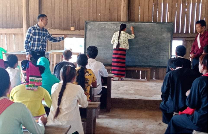 Common Ta'ang language widely taught in Ta'ang area, northern Shan ...