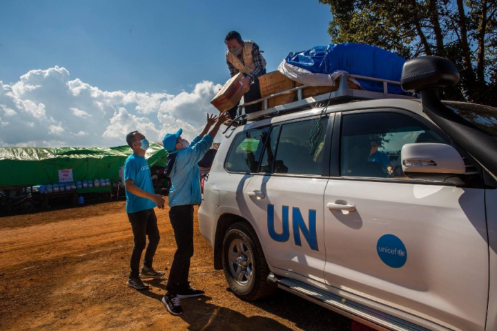 Army uses vehicles with UN logo to transport rations in Pekon Township ...