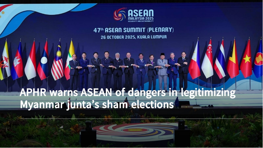 APHR warns ASEAN of dangers in legitimizing Myanmar junta’s sham ...